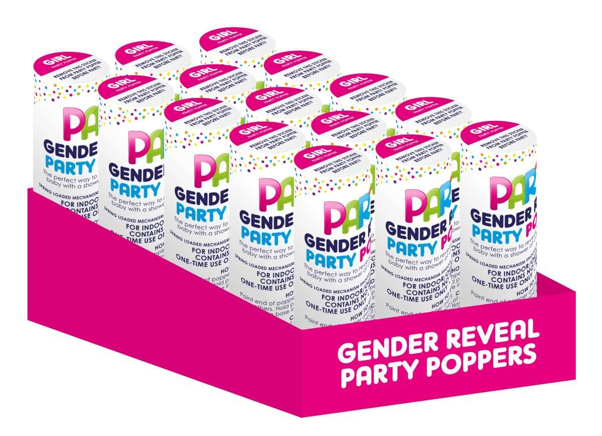 Gender Reveal Poppers "Girl"