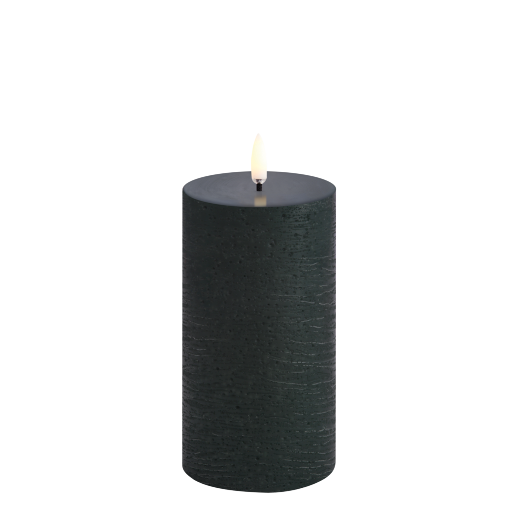 Uyuni - Led Blockljus Med Timer Grön Ø7,8x15cm – Blockljus | Art'n'Design