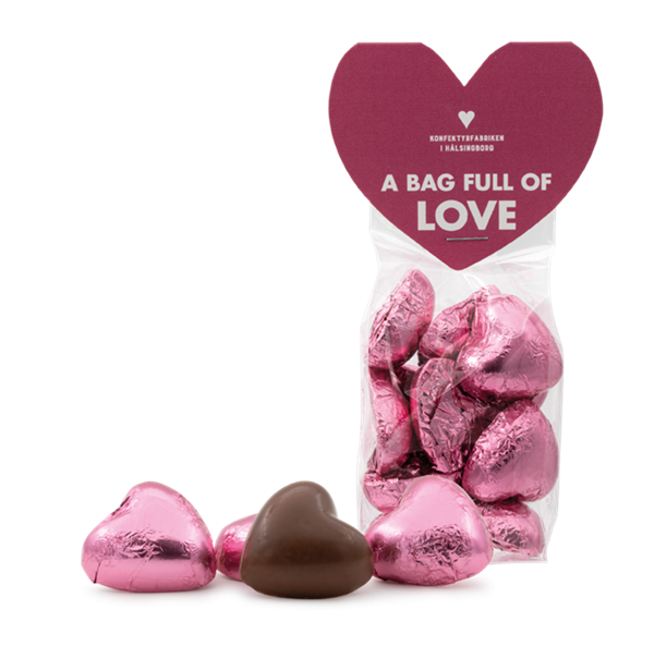 Godis Alla Hjärtans Dag Chokladhjärtan 100g - Art'n'Design