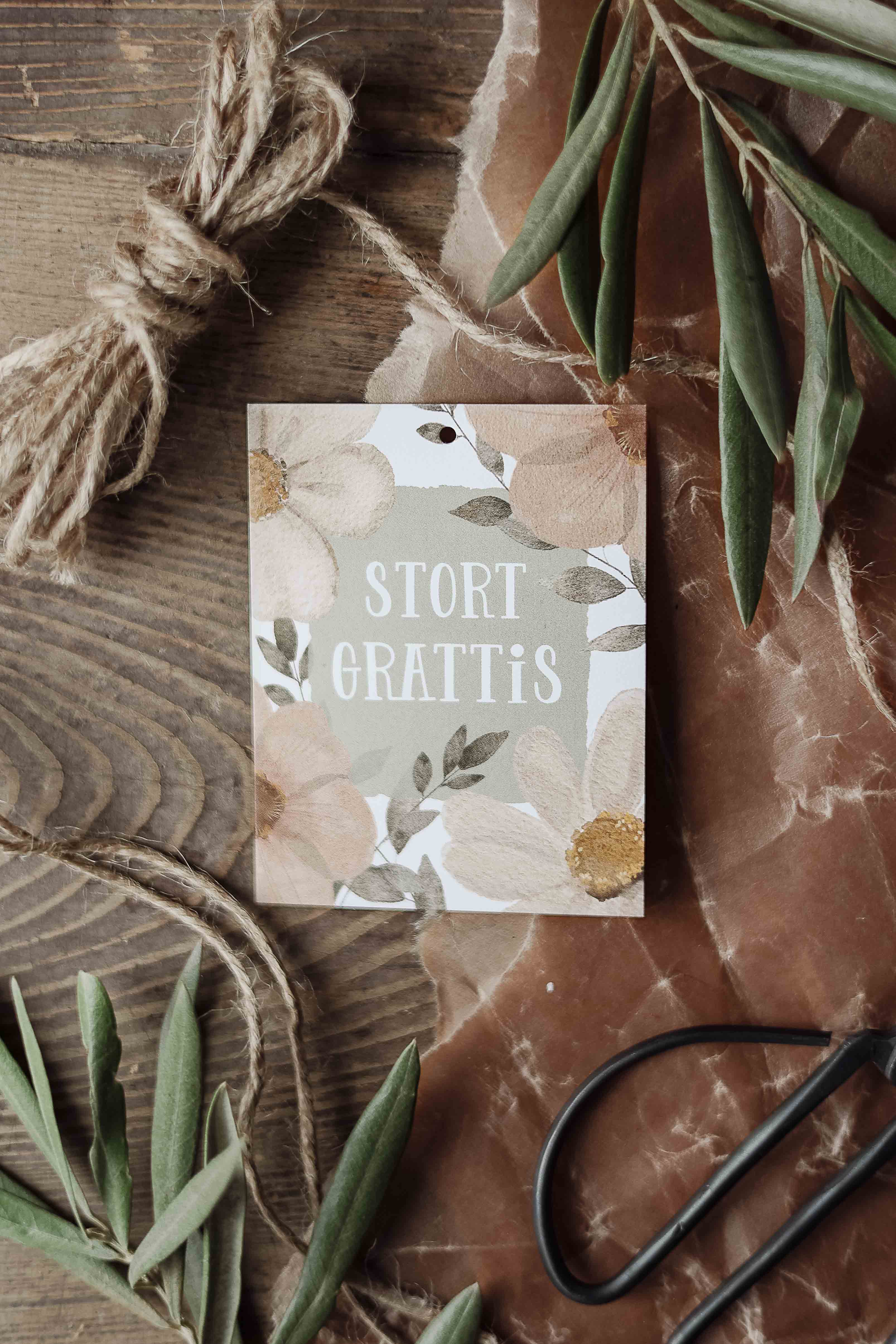 Majas Gåvokort Stort Grattis! 7x9cm – Majas Cottage | Art'n'Design